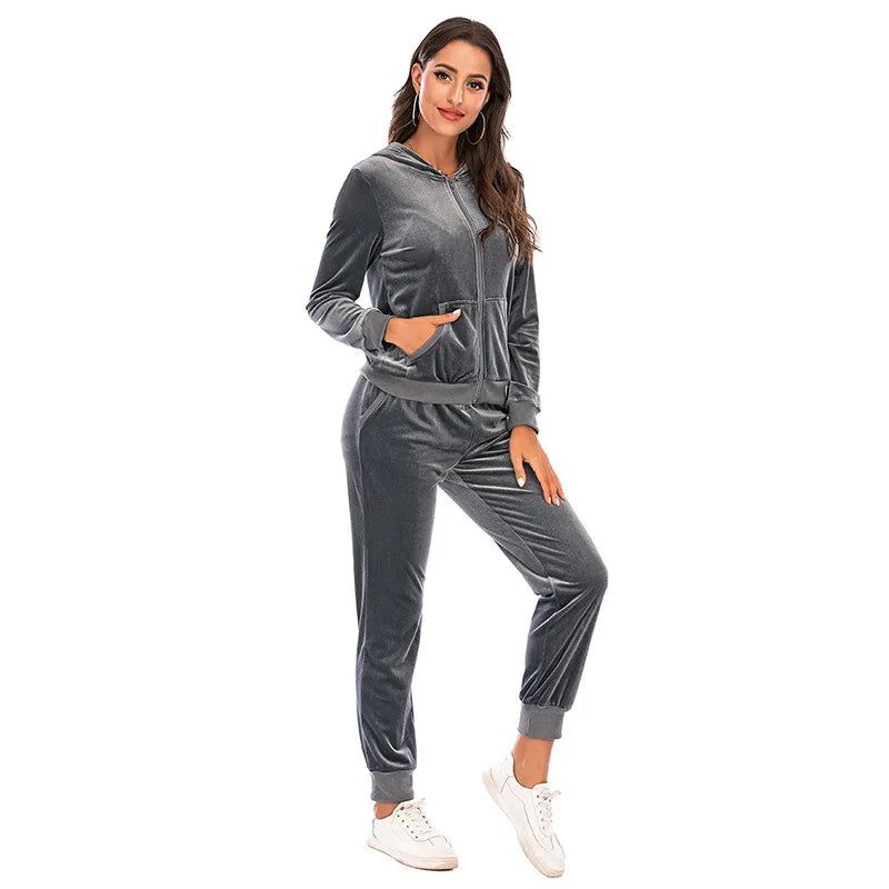 Ensemble Jogging Velours Femme - Style Velours